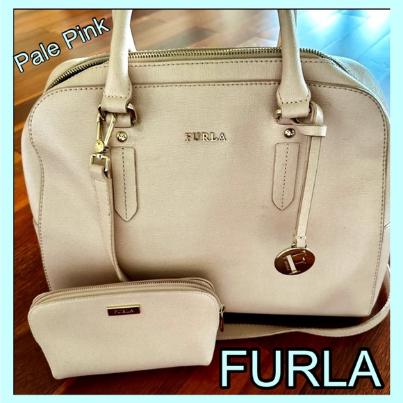 Furla | Bags | Furla Authentic Satchel Handbag Pale Pink Wmatching ...